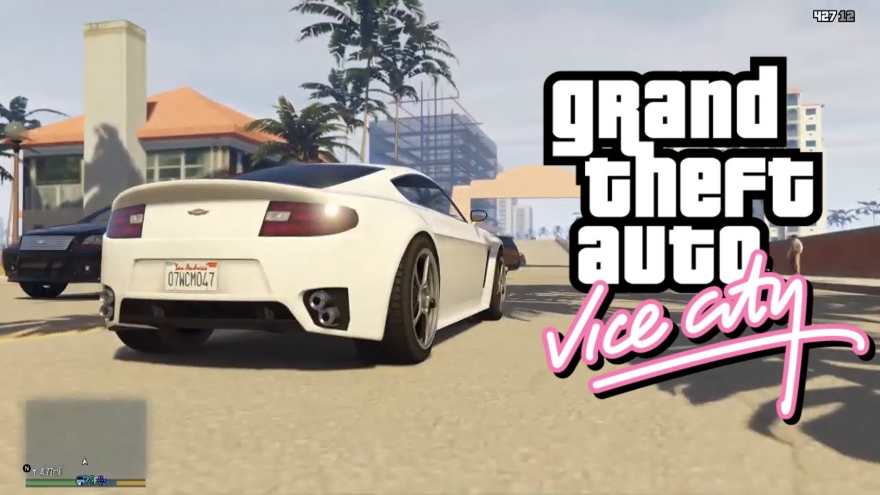 Flying To Vice City in GTA 5 - Vice City Remastered (Vice Cry ...