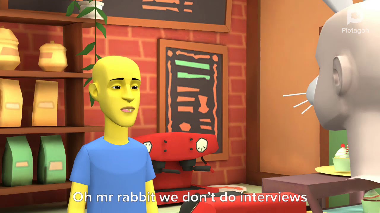Plotagon:Mr rabbits weird day (Subtitles) - YouTube