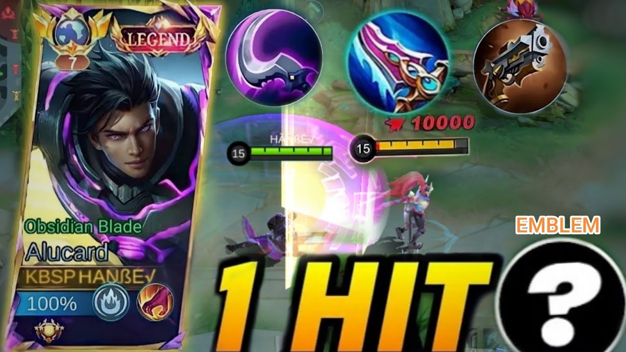 FINALLY GUESS FOUND A NEW ALUCARD 1 HIT BUILD & EMBLEM( Most Try) Solo ...