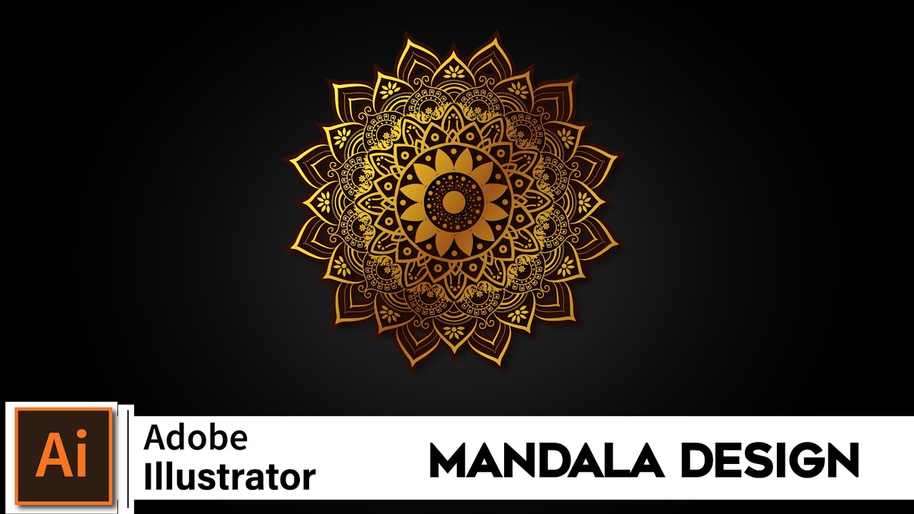 Adobe illustrator mandala design tutorial. vector mandala design with ...