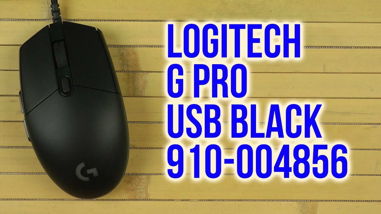 Распаковка Logitech G Pro USB Black 910-004856 - YouTube