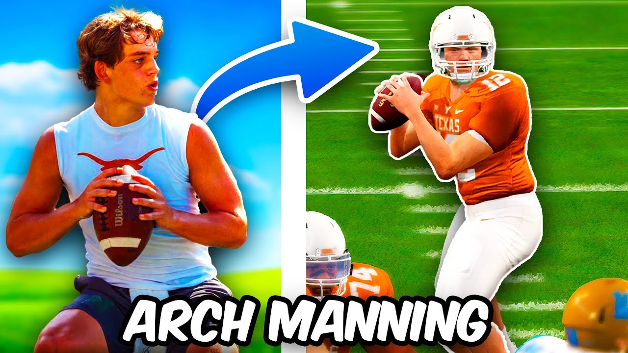I Played The Entire Career of Arch Manning (NCAA 23) - YouTube