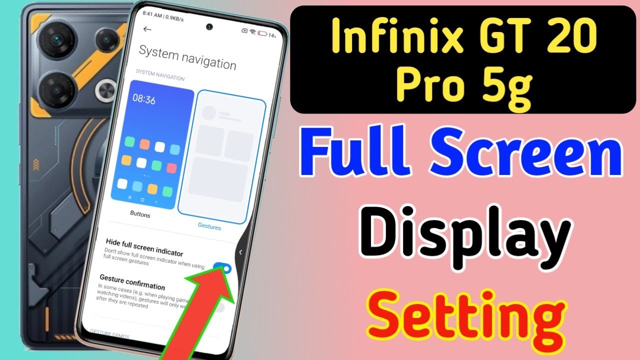 Infinix gt 20 pro 5g full screen display setting / Infinix gt 20 pro 5g ...