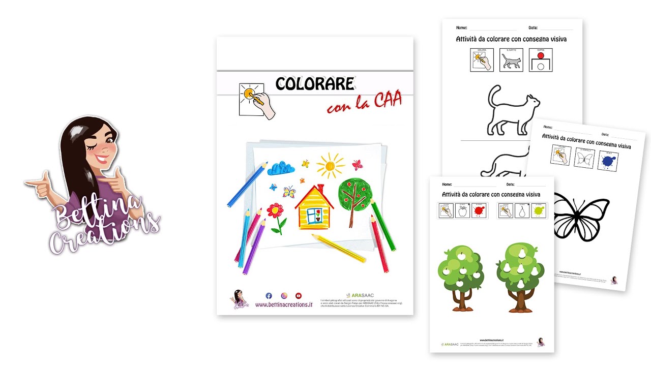 Attività da colorare con la CAA - YouTube