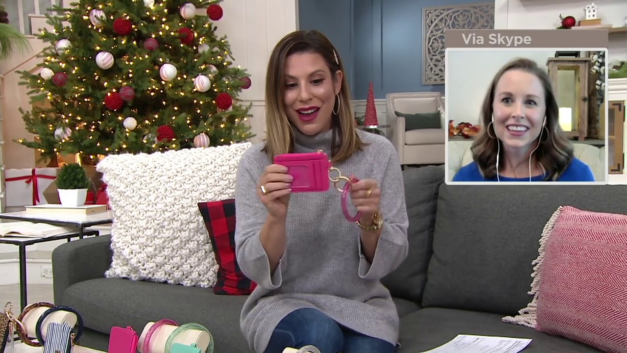 Michelle McDowell Bainbridge Keyring and Wristlet Set on QVC - YouTube