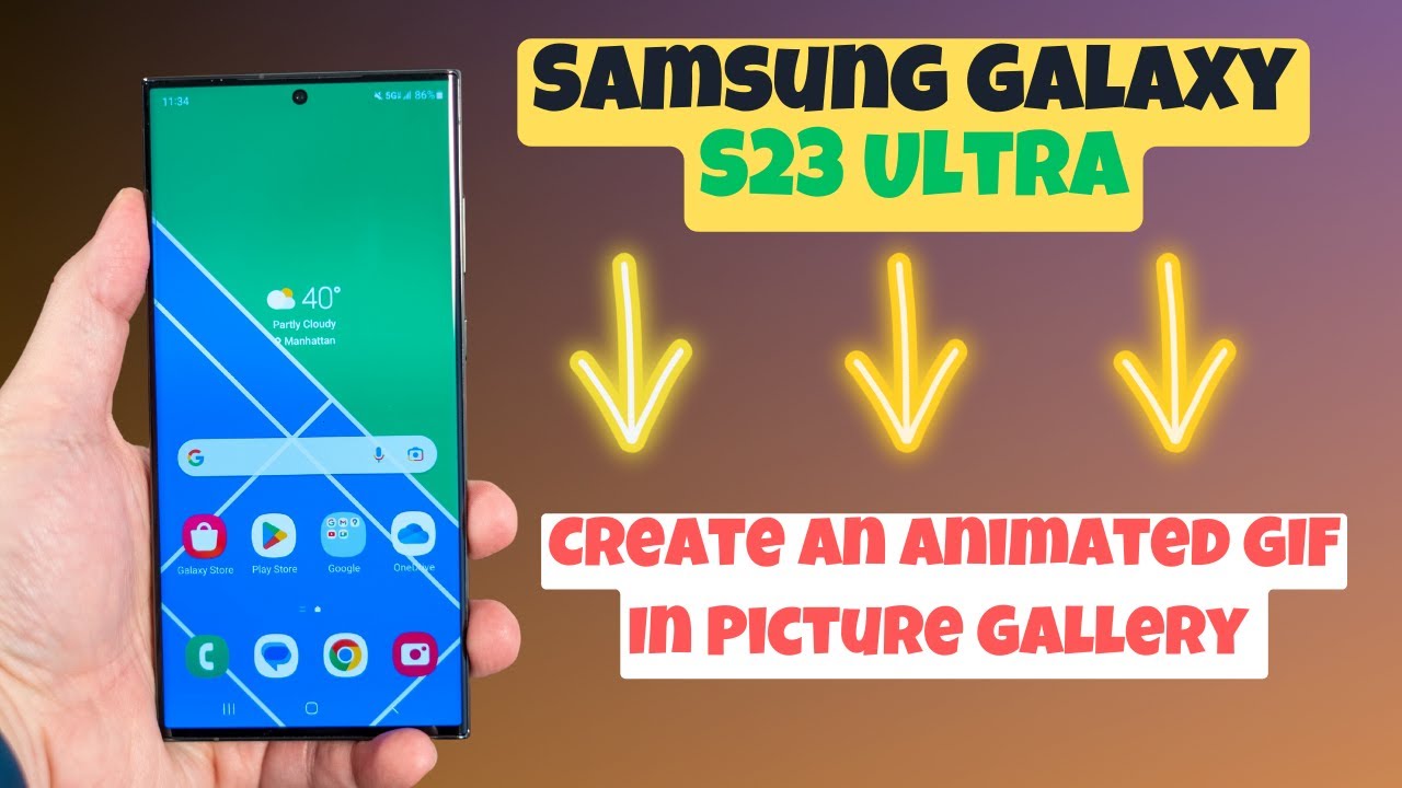 How to Create An Animated GIF In Picture Gallery SAMSUNG Galaxy S23 ...