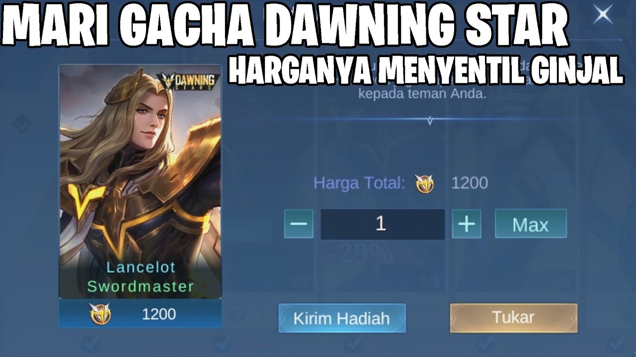 BORONG SKIN DI EVENT DAWNING STAR 2023 - BERAPA KALI GACHA UNTUK 1.200 ...