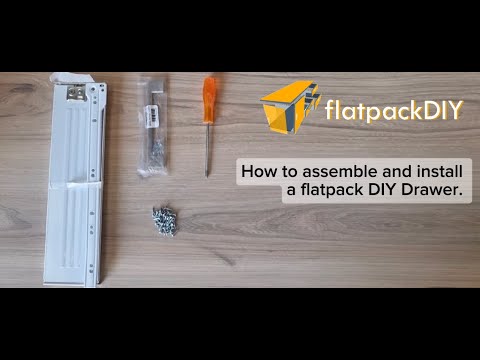 How to Assemble and install a Flatpack DIY Drawer - YouTube