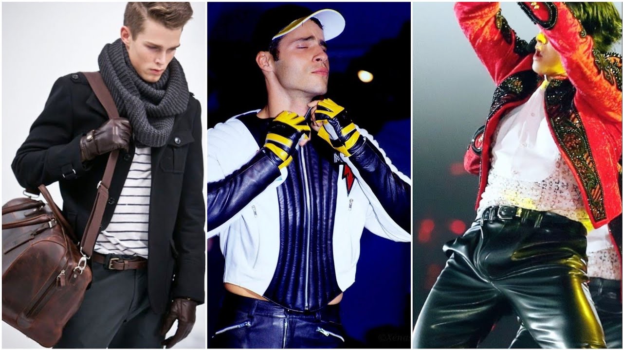 So much stylish and elegant designs of Leather outfit for boys. - YouTube