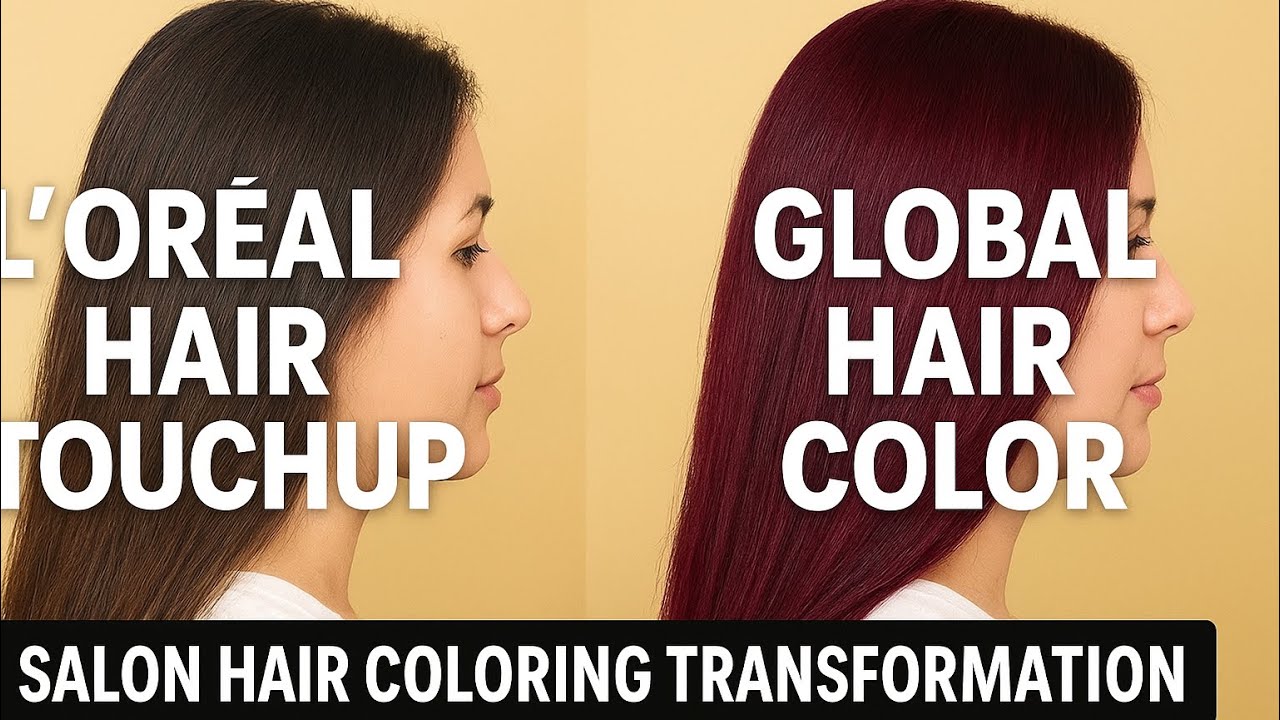 🌟L’Oréal Hair Color Touchup with Global Hair Color | Professional Hair ...