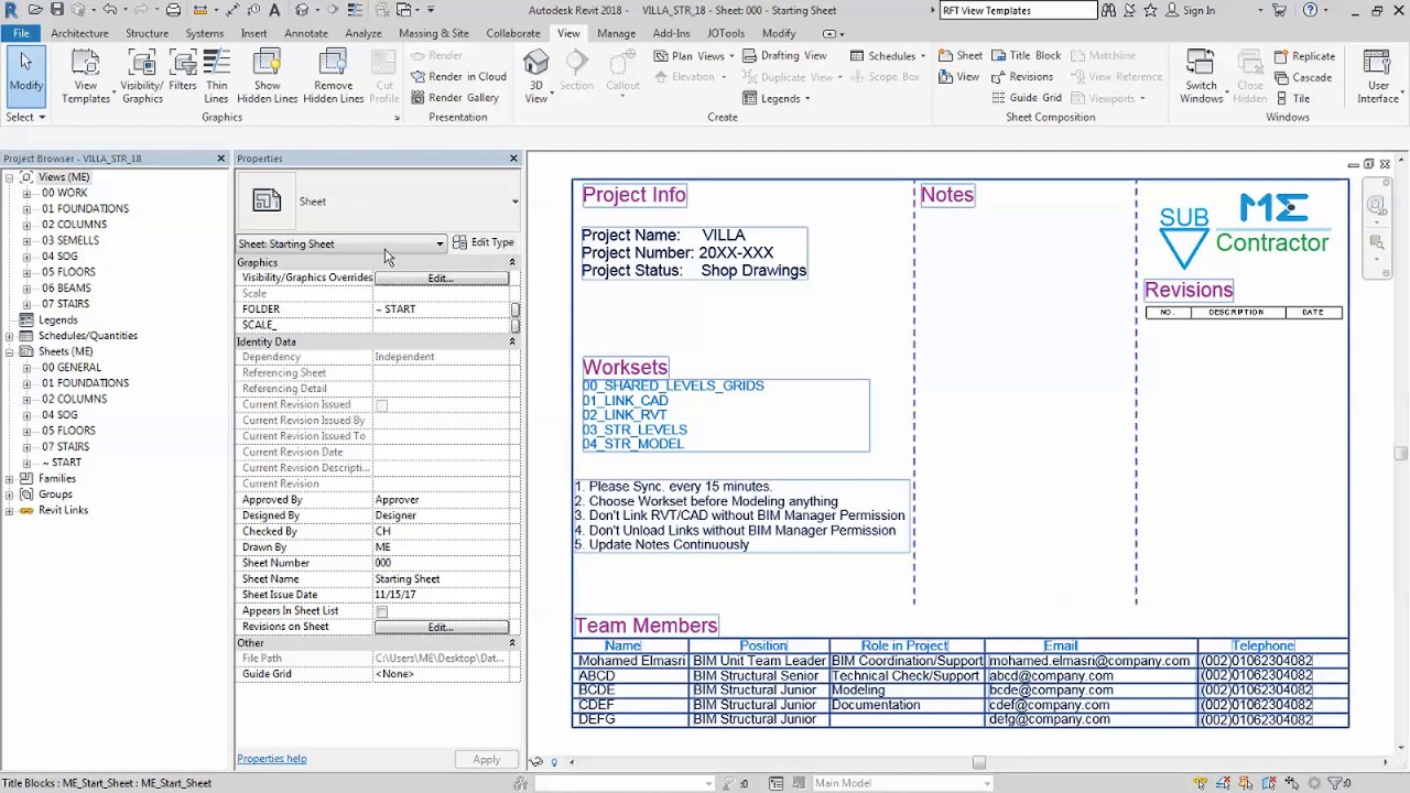 19-04 RFT View Templates | BIM Shop Drawings | Mohamed Elmasri - YouTube