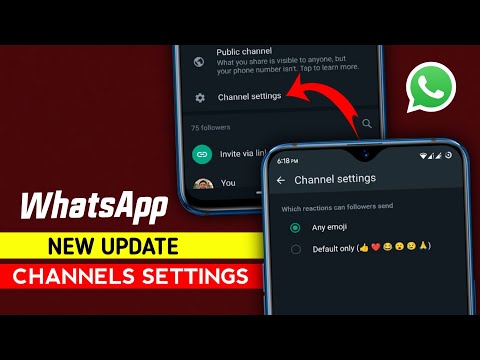 WhatsApp channel settings update || WhatsApp Which reactions can followers send 2023