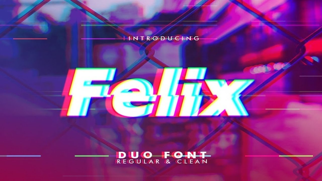 Felix Glitch Duo Font Font Free Download - YouTube