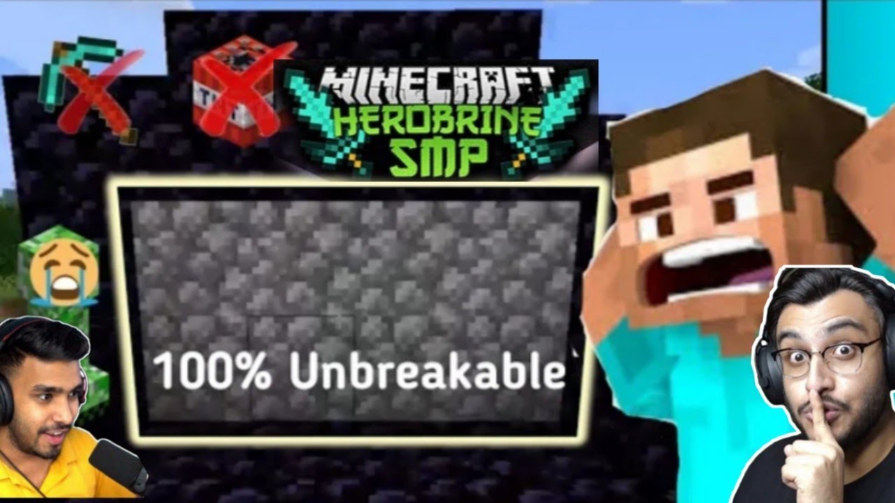 UNBREAKABLE WALL IN HEROBRINE SMP@Rawknee.... - YouTube