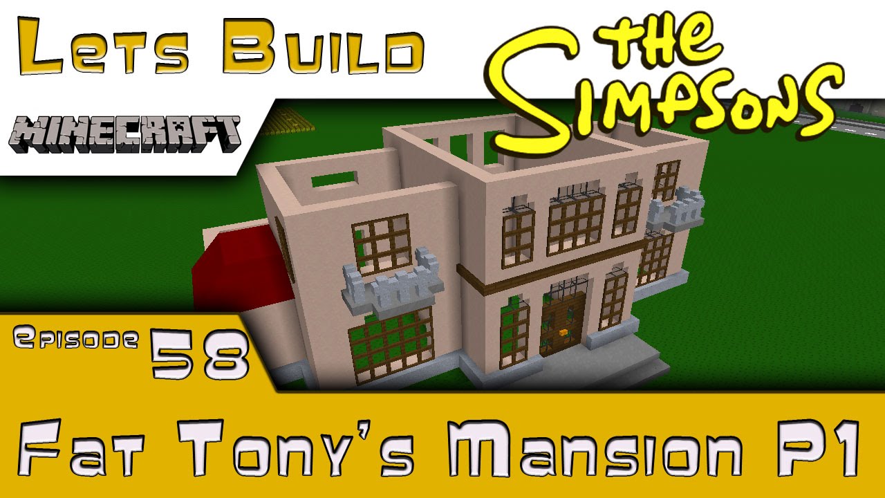 Minecraft :: Springfield Lets Build :: Fat Tony's Mansion P1 :: E58 ...
