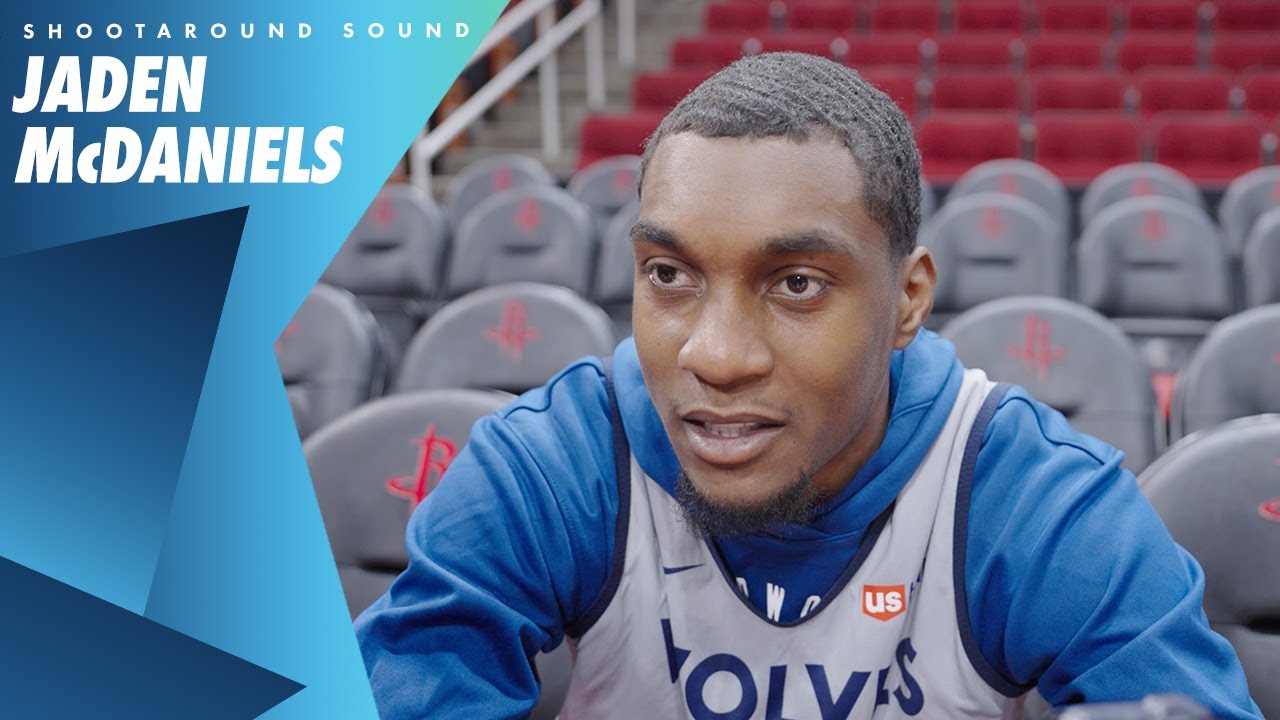 “Just Pick Up From Where We Left Off At.” | Jaden McDaniels Shootaround Sound | 02.21.25 - YouTube