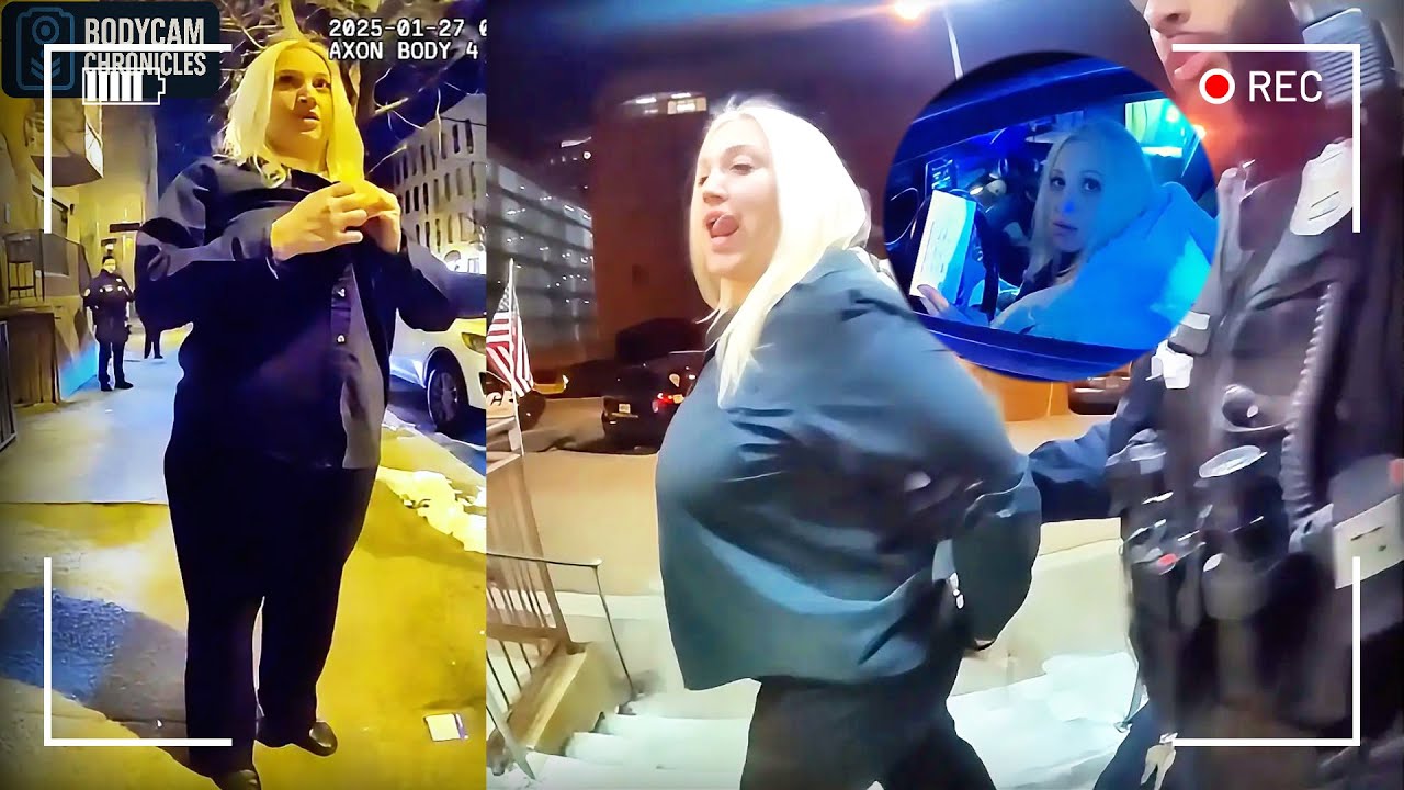 Caught On Bodycam Police — Drunk And Defiant: Female Driver Ends Up ...
