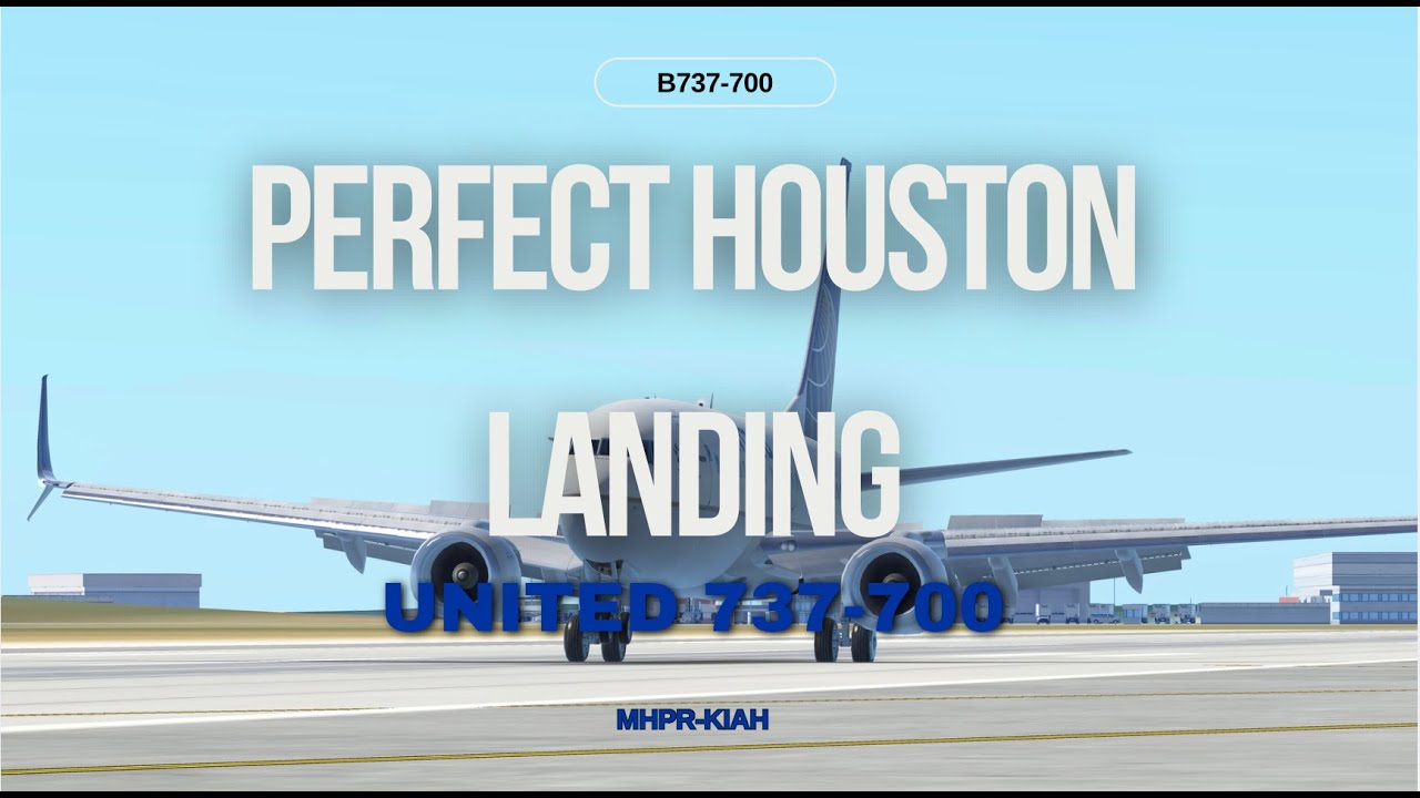 Perfect Houston Landing | United 737-700 | Infinite Flight - YouTube