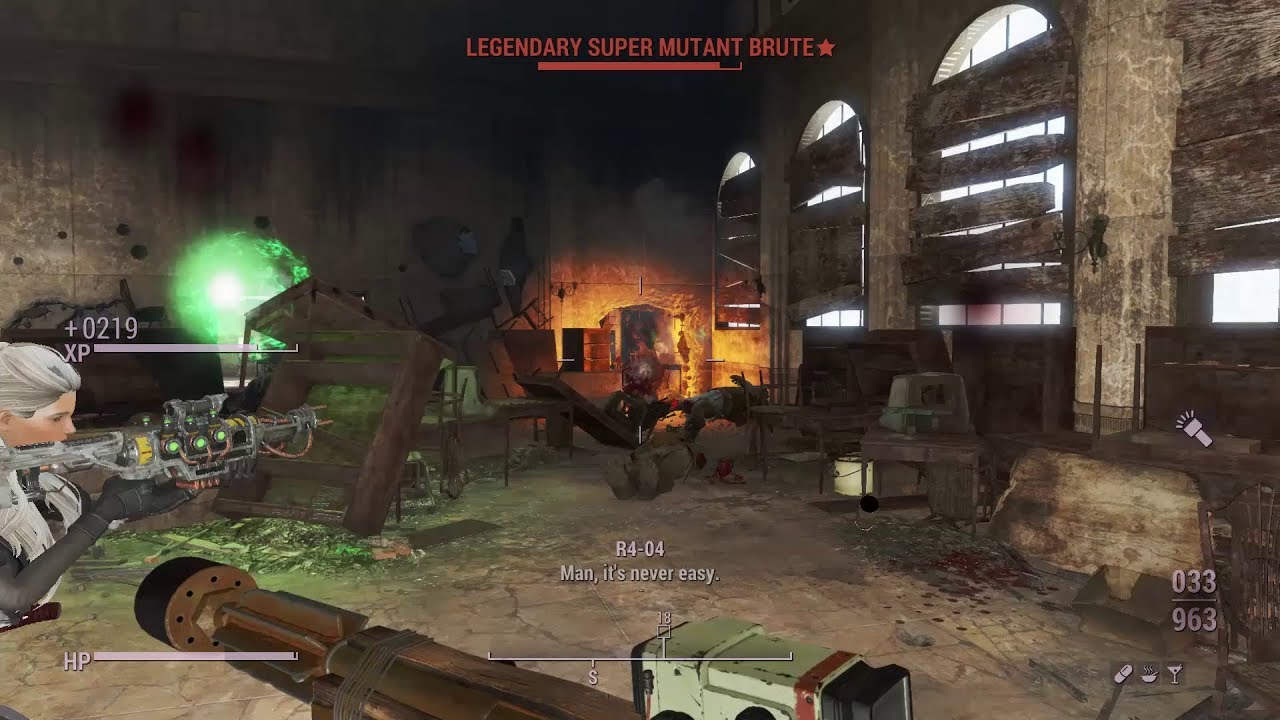 Fallout 4 - The Boston Public Library Battle with Mara, Birdie and ...