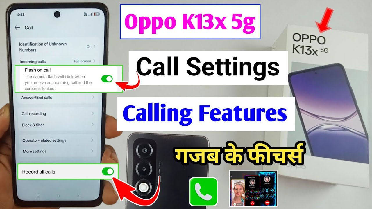 oppo k13x 5g call settings / oppo k13x calling features / oppo k13x ...