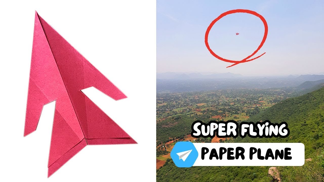 Perfect Hill-Flying Paper Plane - YouTube
