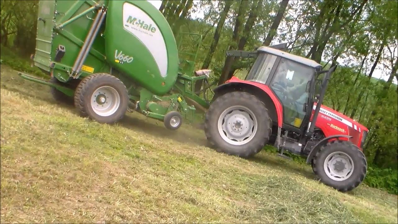 Sianokosy 2016 w Świętokrzyskim ☆McHale V660☆Massey Ferguson 5425☆ - YouTube