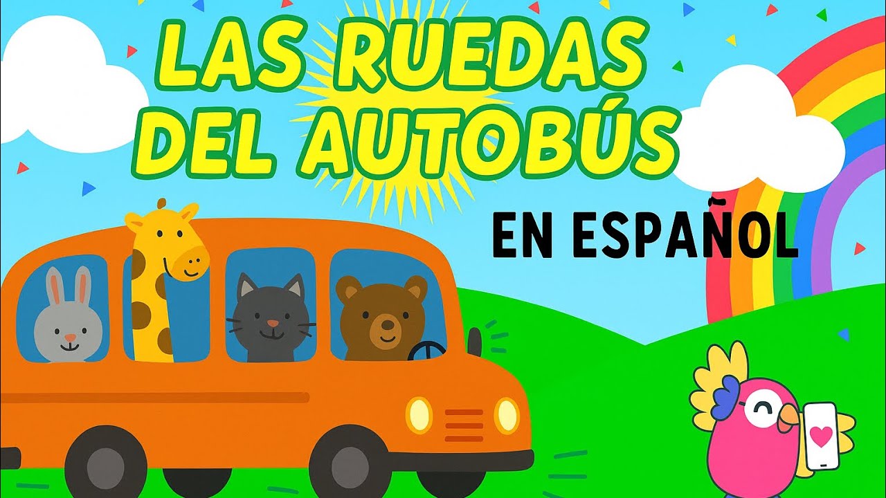 Las Ruedas del Autobús 🚍 | The Wheels on the Bus in Spanish | Canción ...