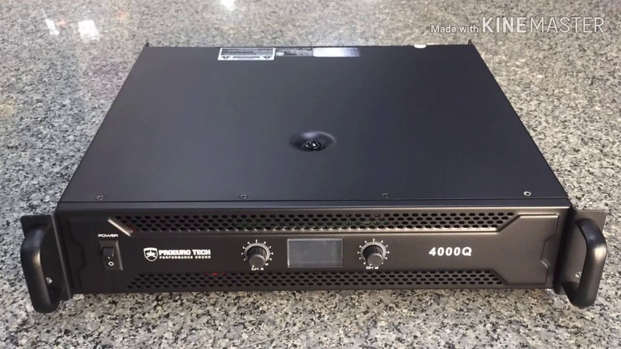 รีวิวเพาเวอร์แอมป์สำหรับคนงบน้อย #PROEUROTECH 4000Q # ราคาแค่5,900บาท ...