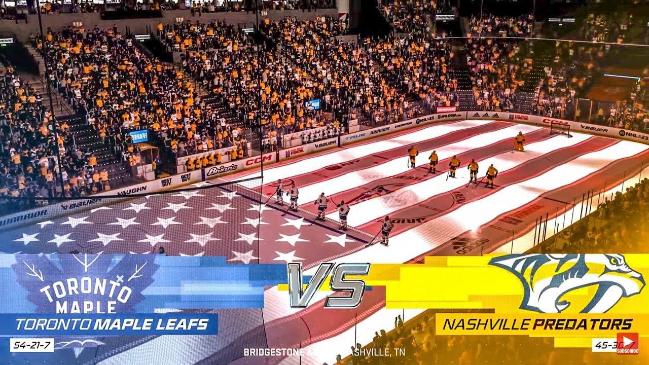 Toronto Maple Leafs vs Nashville Predators 3/26/2023 NHL 23 Gameplay ...