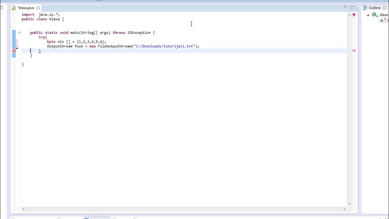 13. Java tutorijali za početnike - Rad sa fajlovima - YouTube