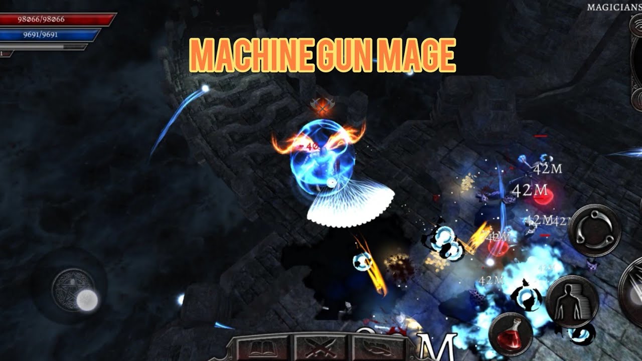 machine gun build anima | mage / mage | just experiment - YouTube