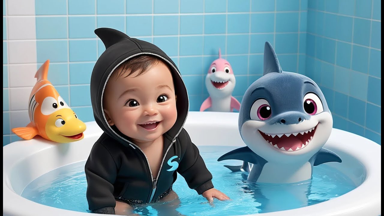 Baby Shark’s Bath Time Splash | Fun Bath Rhyme & Learning Song for Kids ...