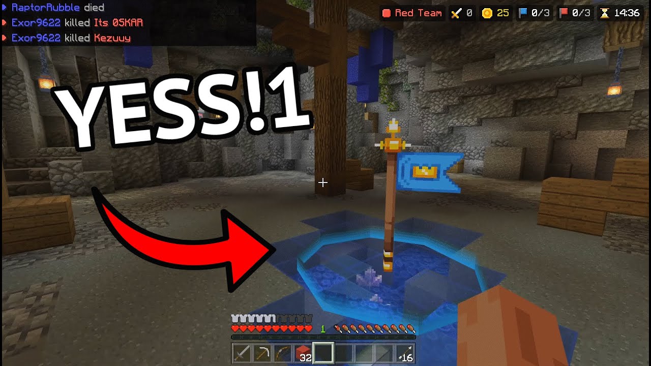 POV: u CAPTURE THE FLAG in Hive Mixed Arcade (Minecraft bedrock) - YouTube