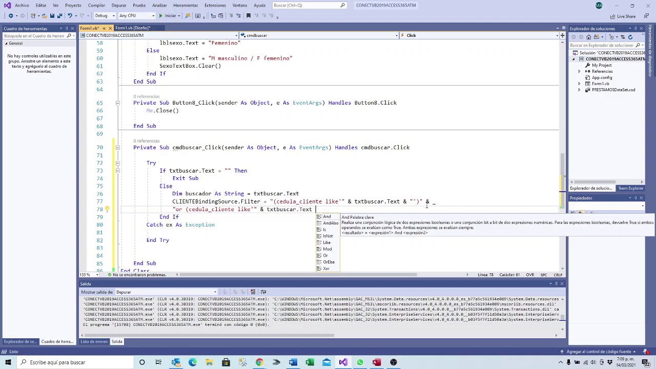 Programando el botón BUSCAR en Visual Basic con Access - YouTube