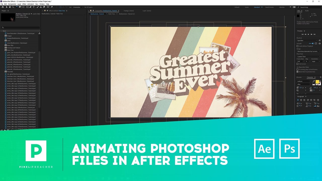 Editing Photoshop Files in After Effects - YouTube
