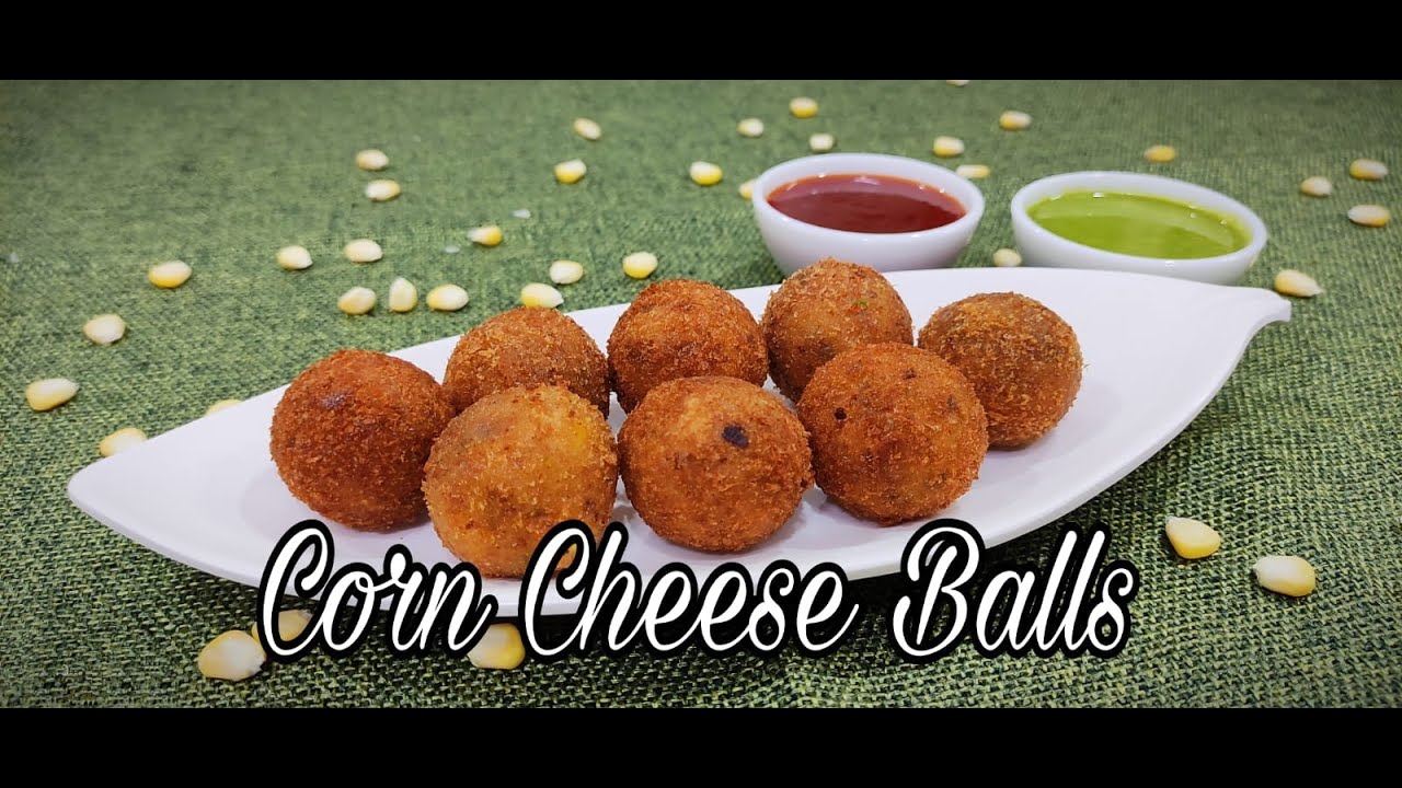 Crispy Corn Cheese Balls | Party Appetizer | Veg Starter Recipe | Kids ...