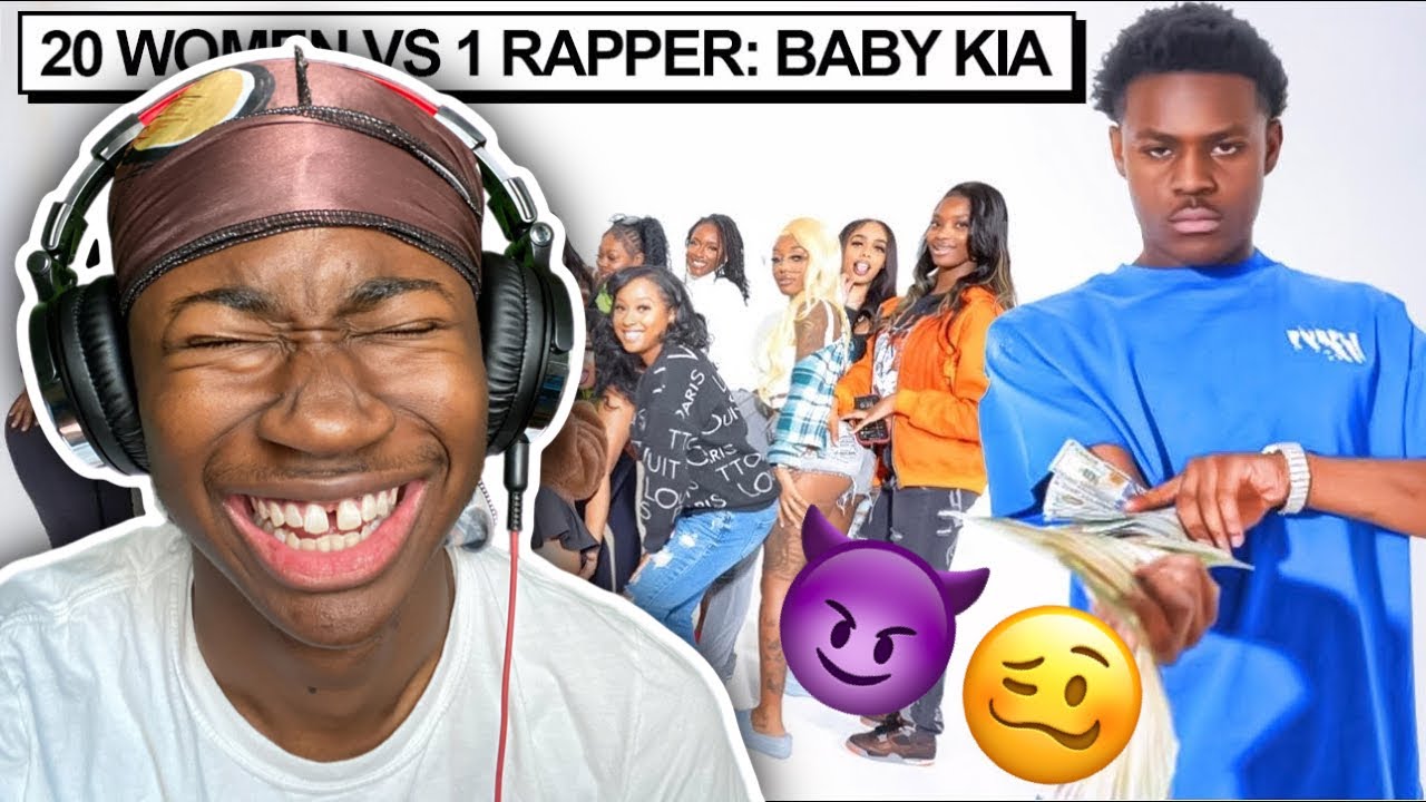 20 WOMEN VS 1 RAPPER: BABY KIA - REACTION - YouTube