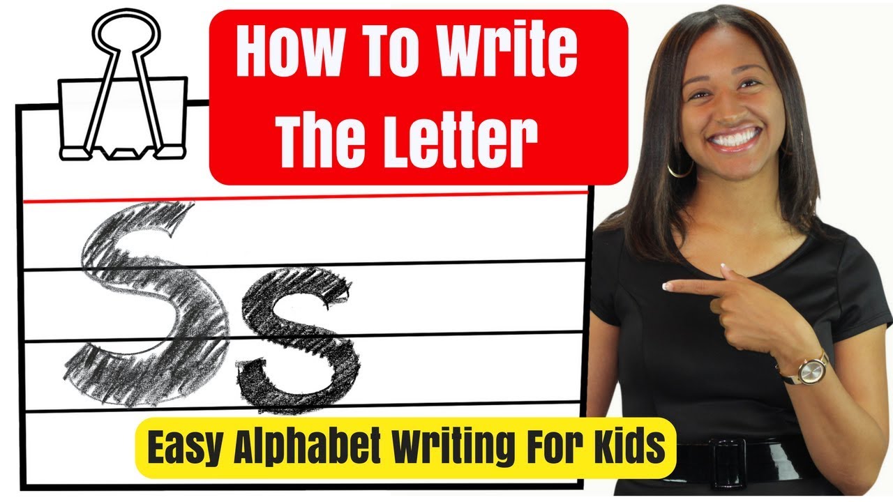 How To Write The Letter S| Easy Alphabet Writing For Kids | bbpbooks ...