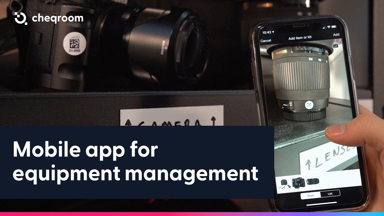 Equipment management with Cheqroom mobile app - YouTube
