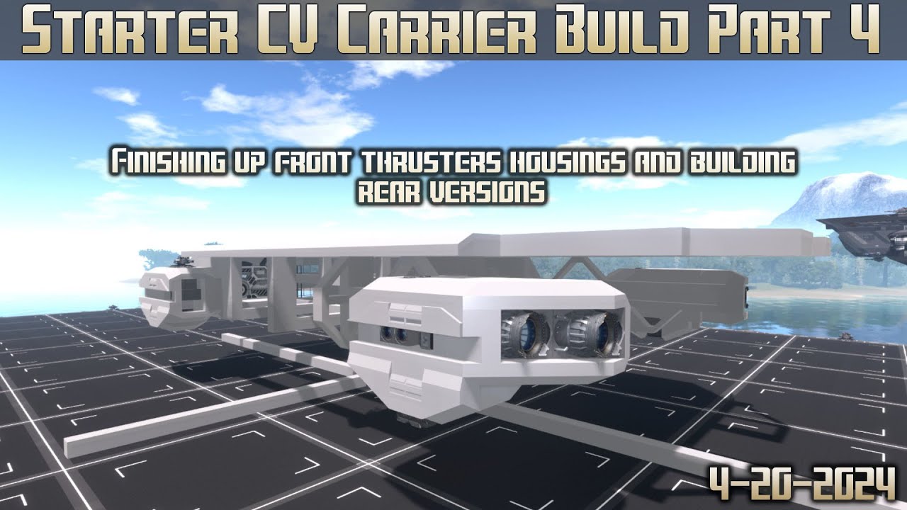 Empyrion Galactic Survival - Starter CV Carrier Build Part 4 - YouTube