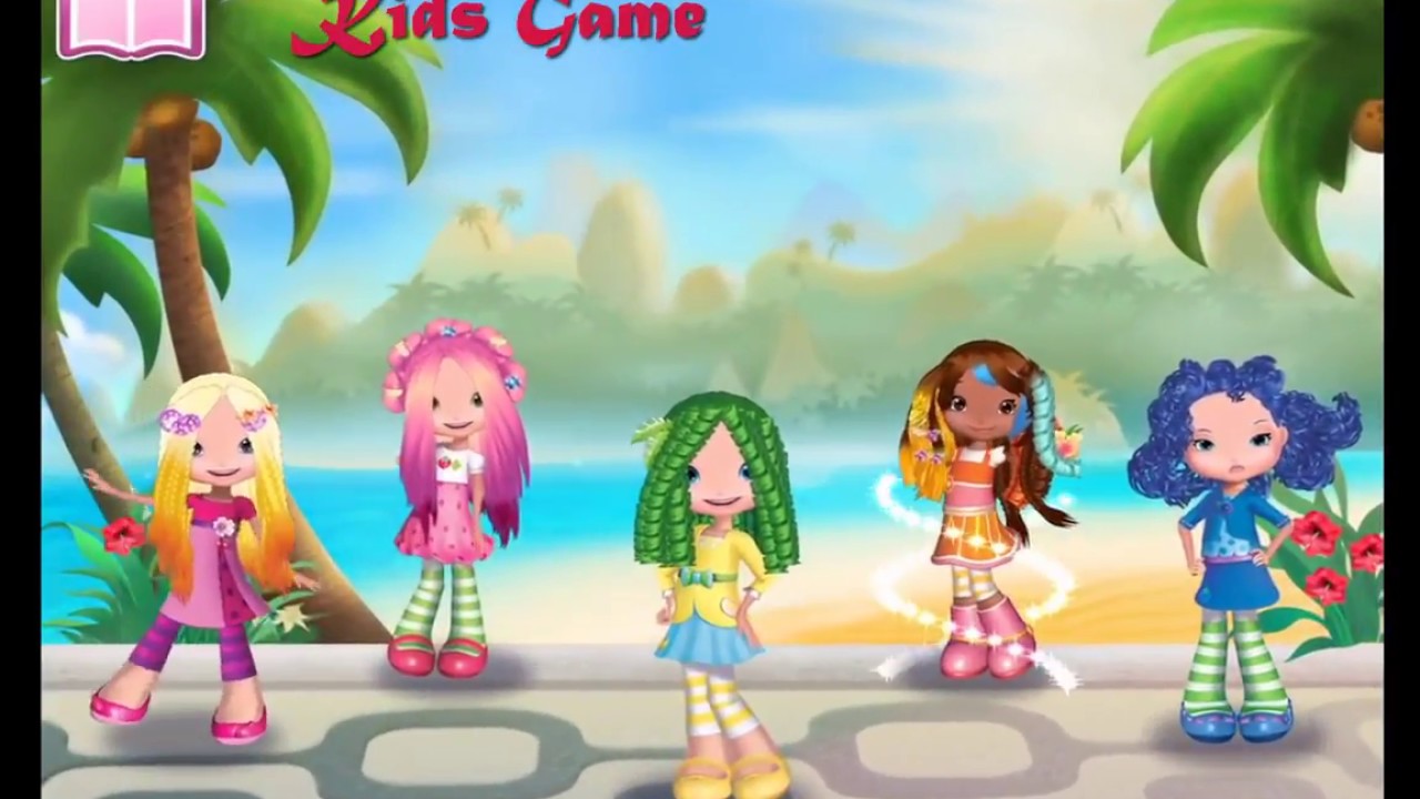 Strawberry Shortcake Holiday Hair Fashion World Rio City Kids Game ...