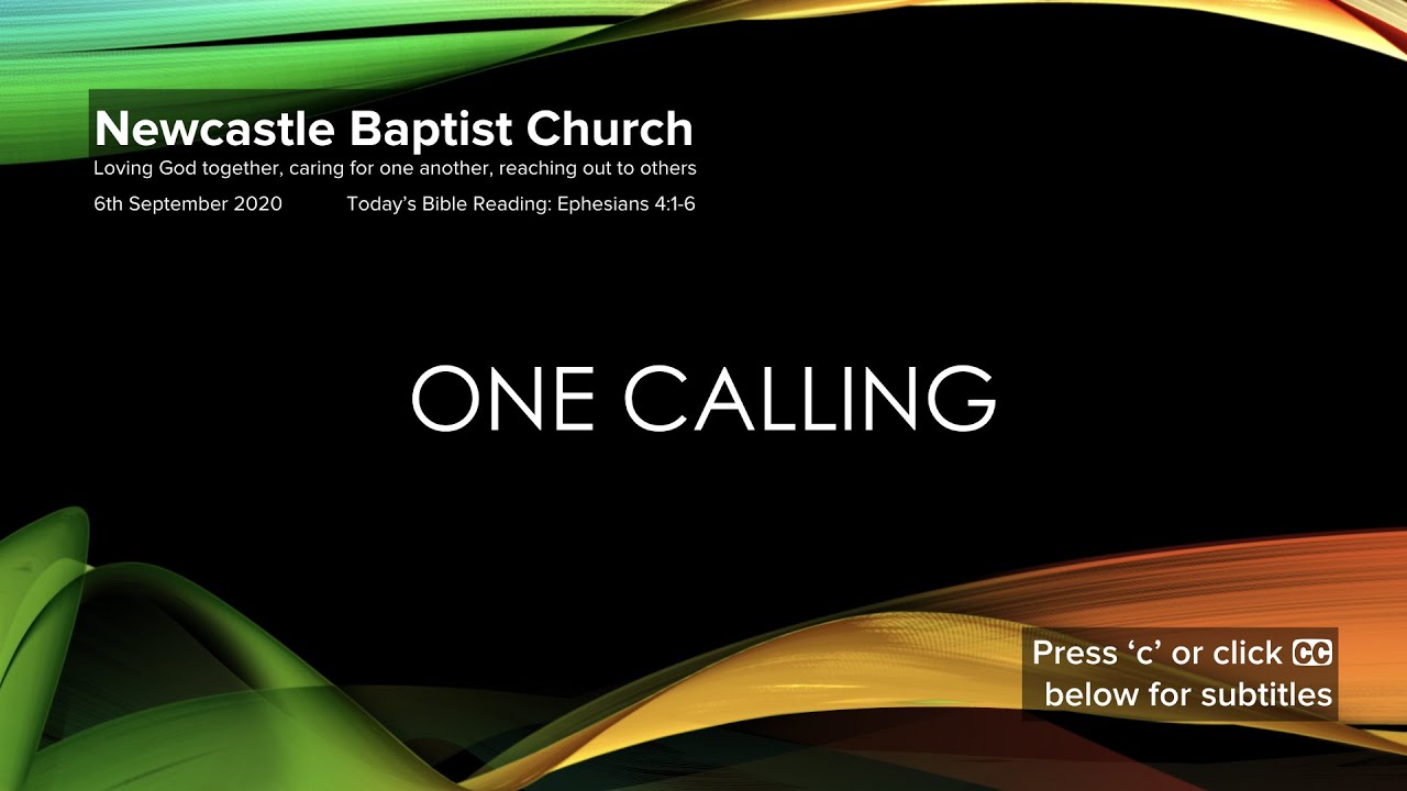 NBC Worship - 6th September 2020 - One Calling (Tim Hancock) - YouTube