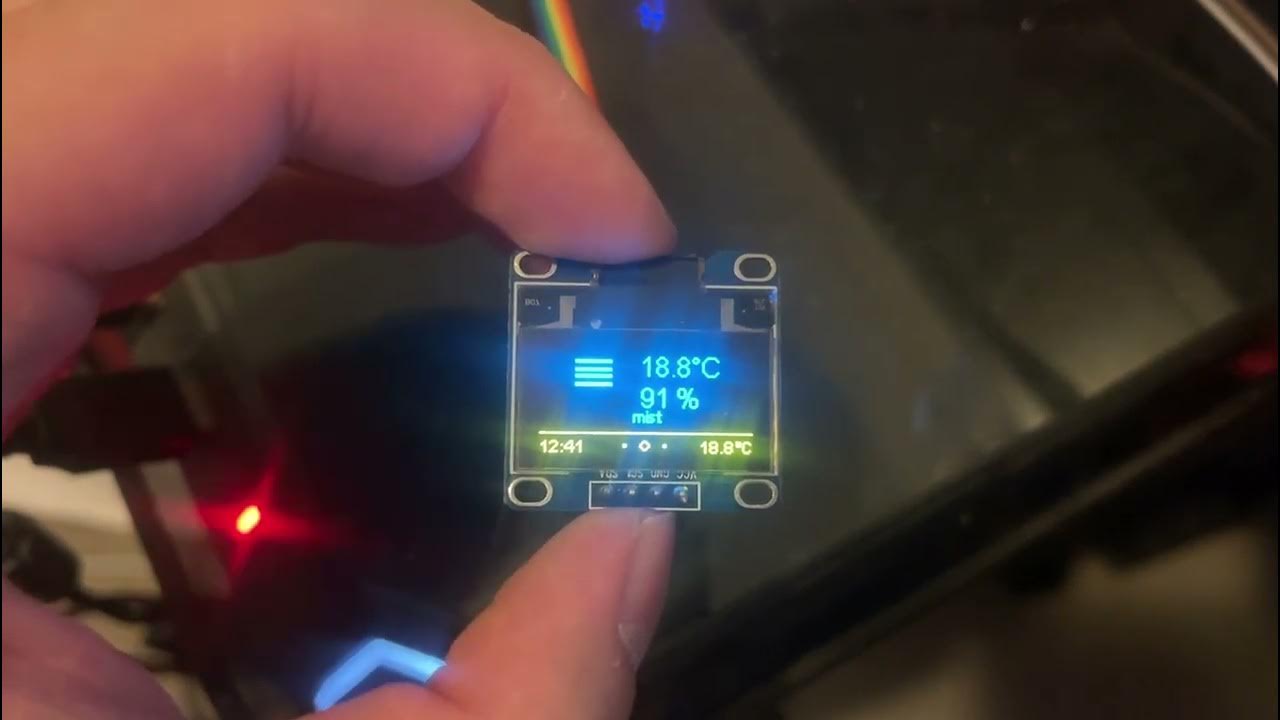 WeatherStation Demonstration Using ESP8266 and OLED Display - YouTube