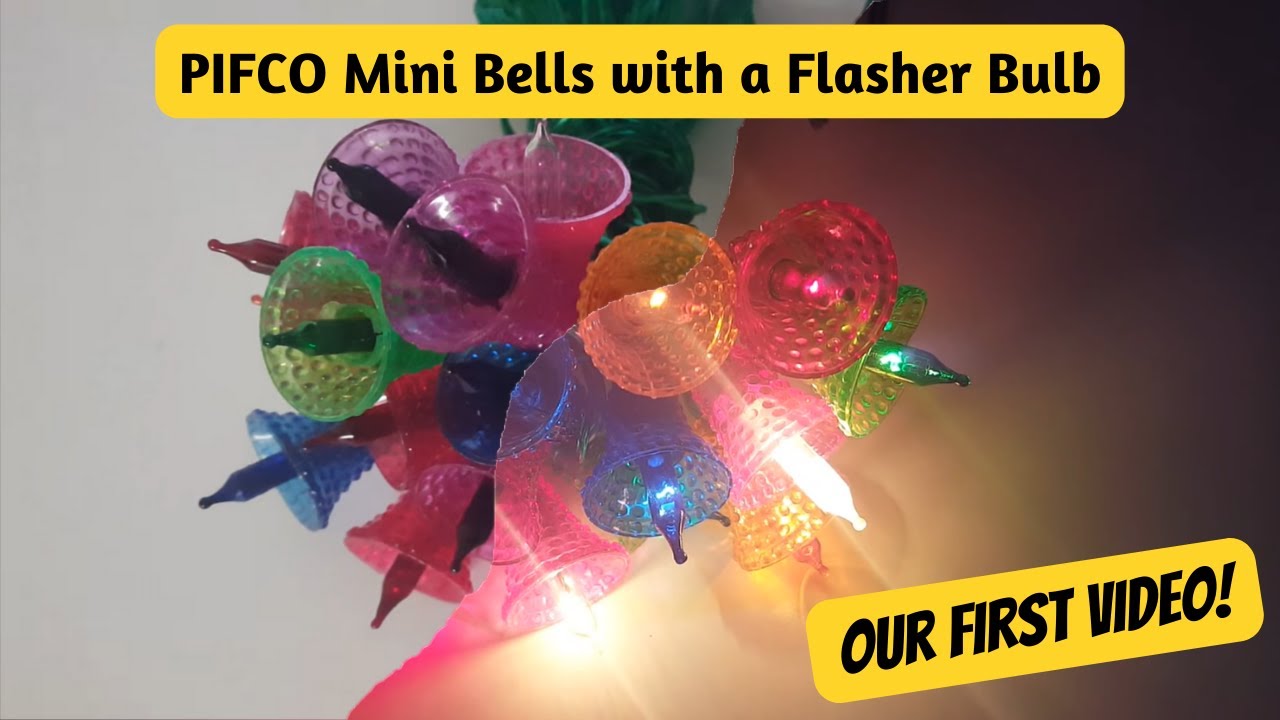 Vintage set of 20 PIFCO Mini Bells with Flasher Bulb - YouTube