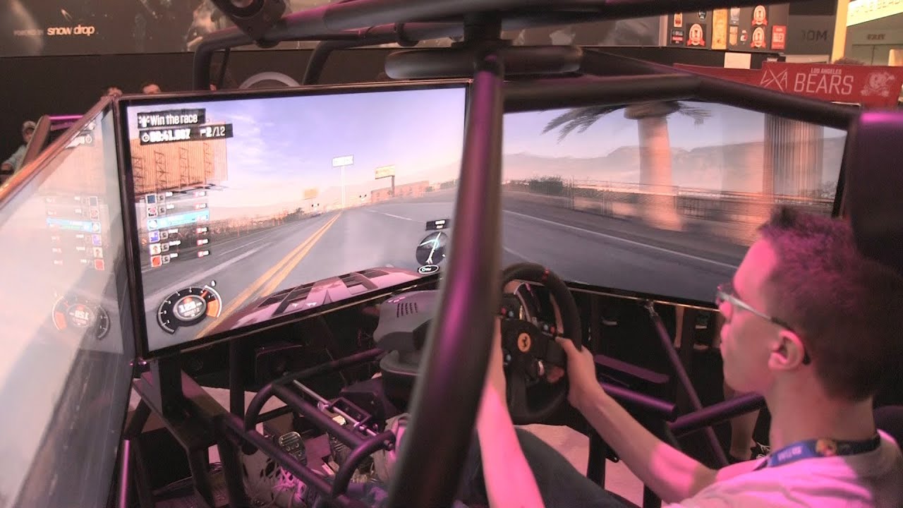 $35,000 Ultimate Race Sim! (The Crew) - YouTube