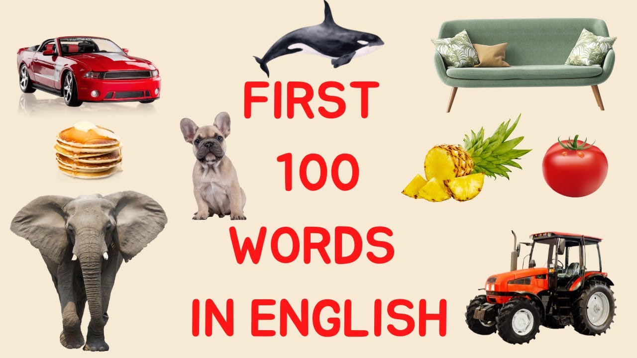 First 100 Words In English For Kindergarten First One Hundred Words First 100 Words In English For Kindergarten First One Hundred Words