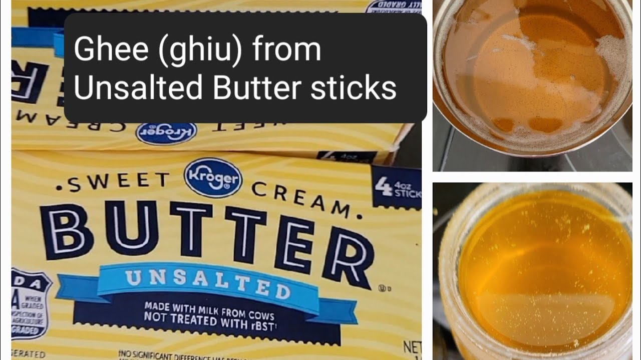 How to make clarified butter ( ghee) from unsalted butter sticks? My ...