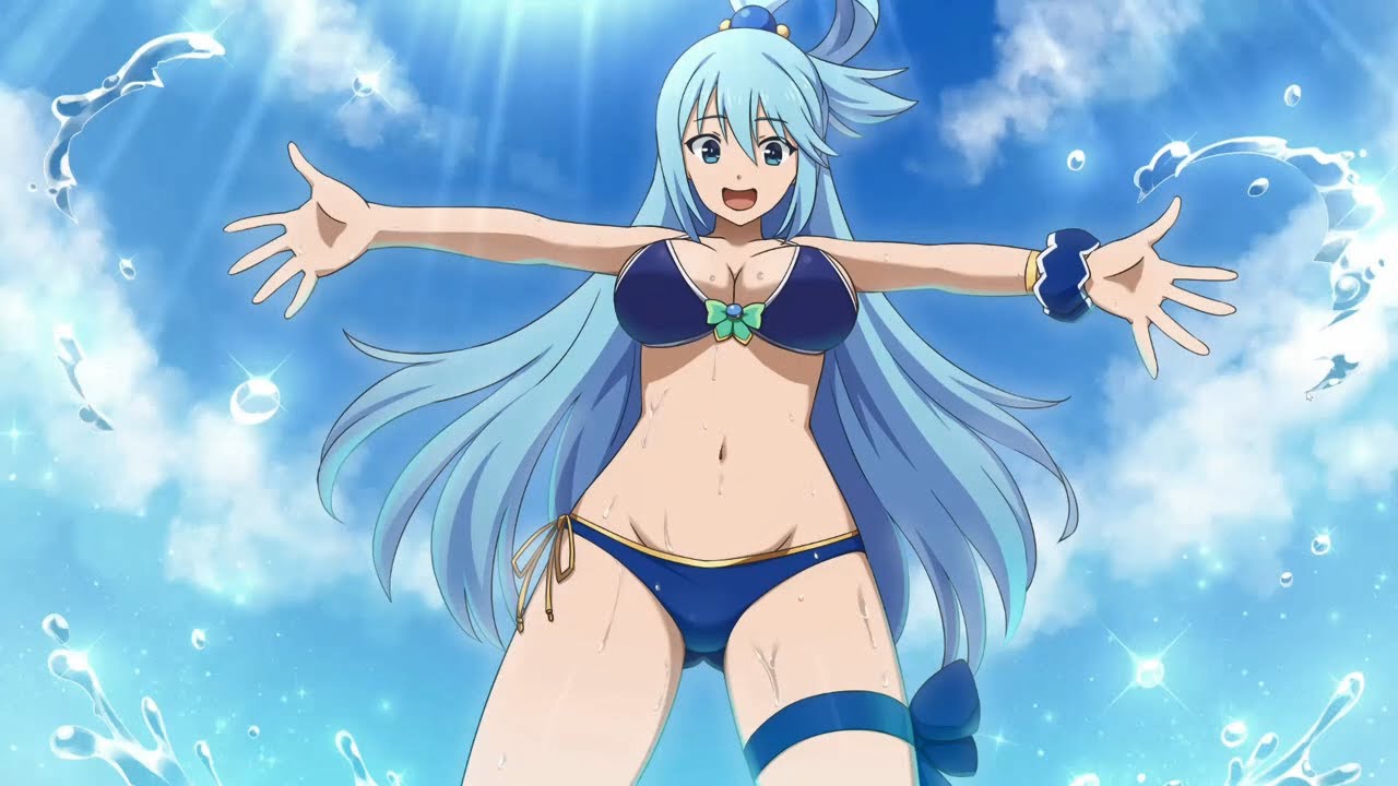 Aqua on the Beach Moments - KonoSuba VN | Aqua Route - YouTube