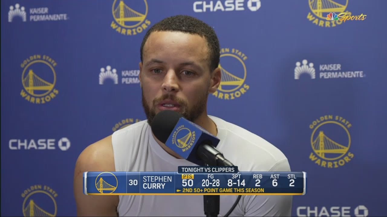 Stephen Curry Postgame Interview | Golden State Warriors lose to Los ...