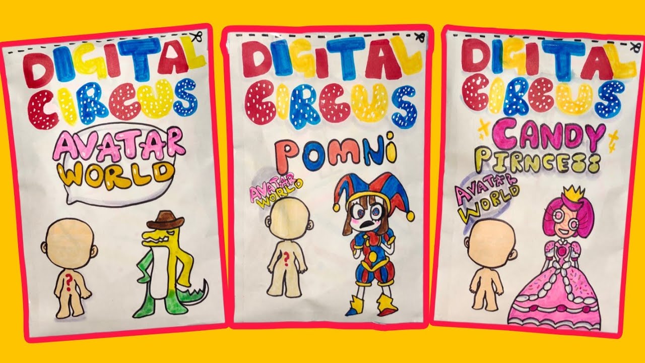 DIY🎪THE AMAZING DIGITAL CIRCUS 2 AVATARWORLD🎪🍭Pomni,Gummigoo,Princess ...